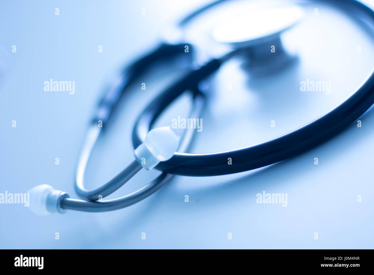 Doctors medical stethoscope heart rate monitoring equipment to listen ...