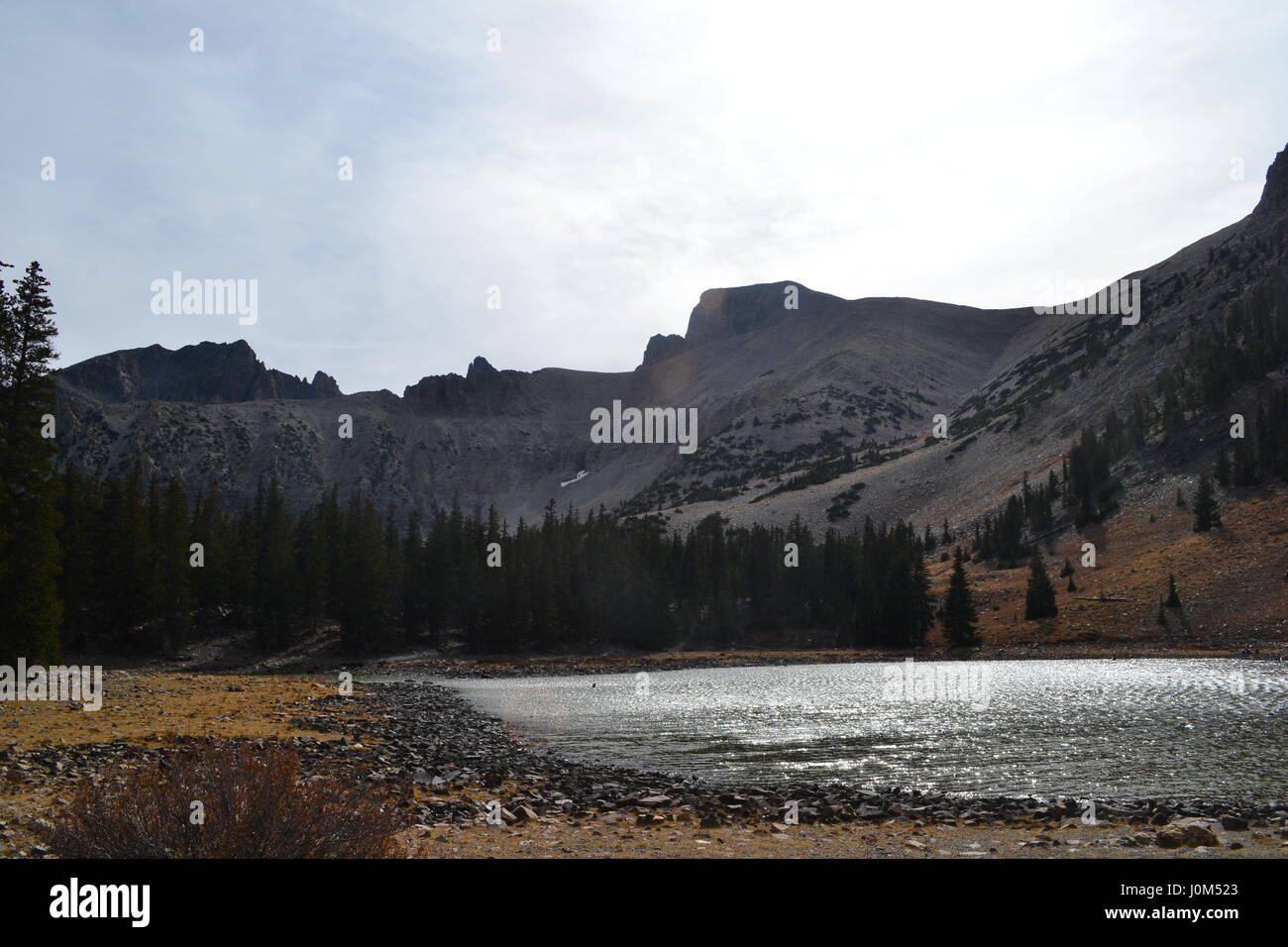 Lake below Wheeler peak, Nevada Stock Photo - Alamy