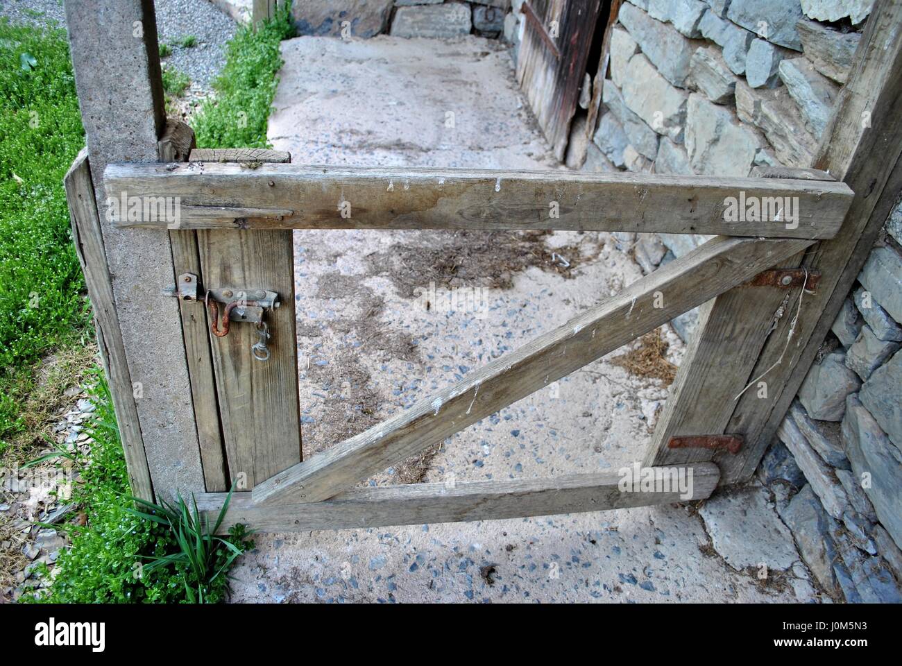 Old gate outdoors Stock Photo - Alamy