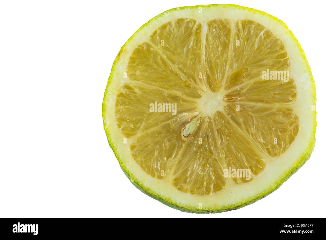 Lemon cut in half, half moon. The excellent summer drink lemon juice ...