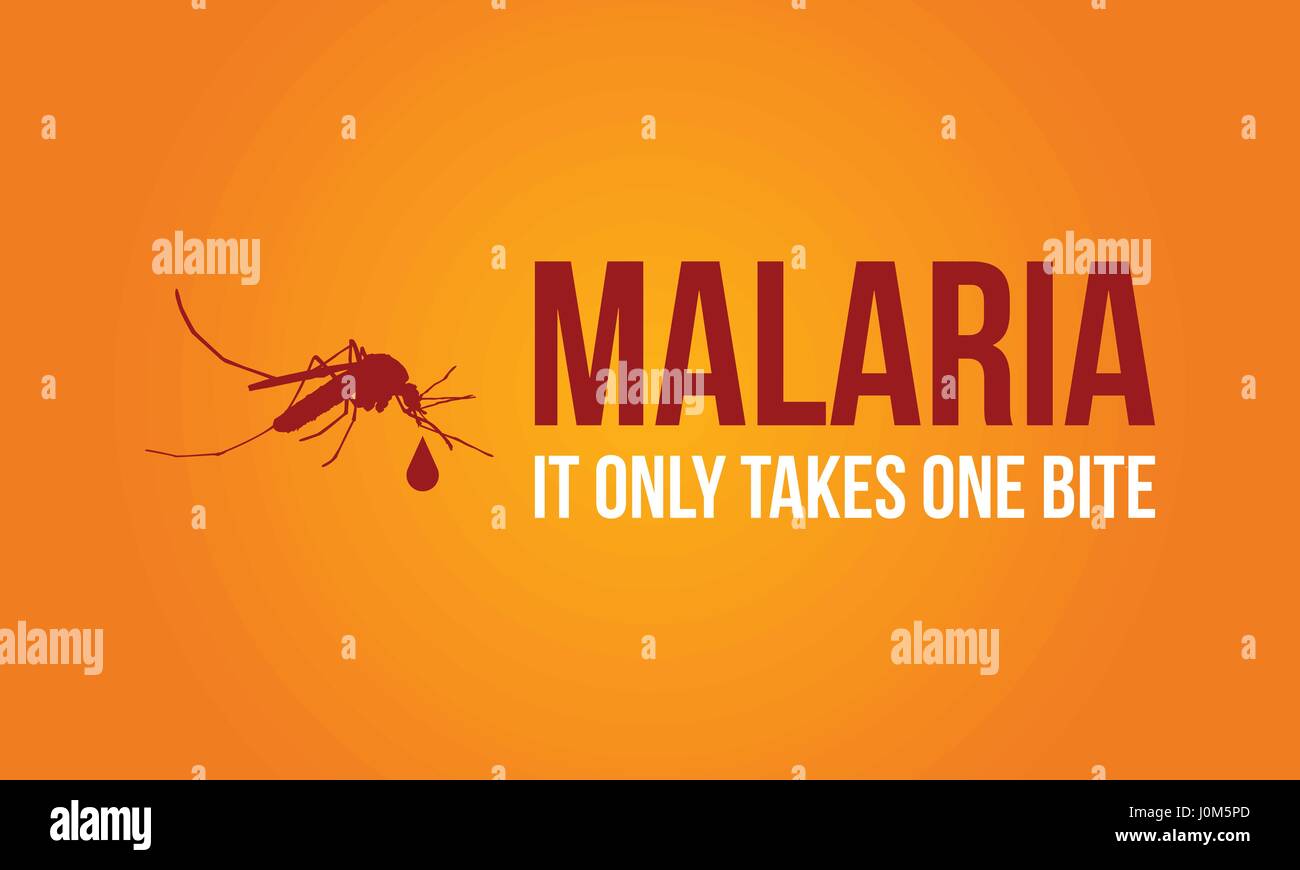 Malaria on orange background style Stock Vector Image & Art - Alamy