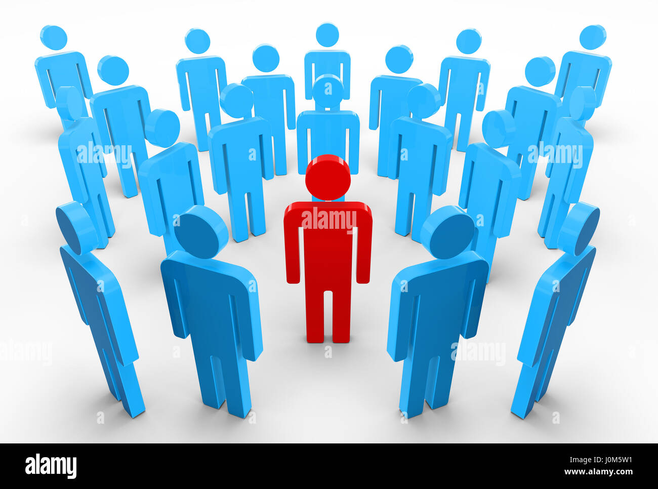 3d illustration of an important member of a team Stock Photo - Alamy