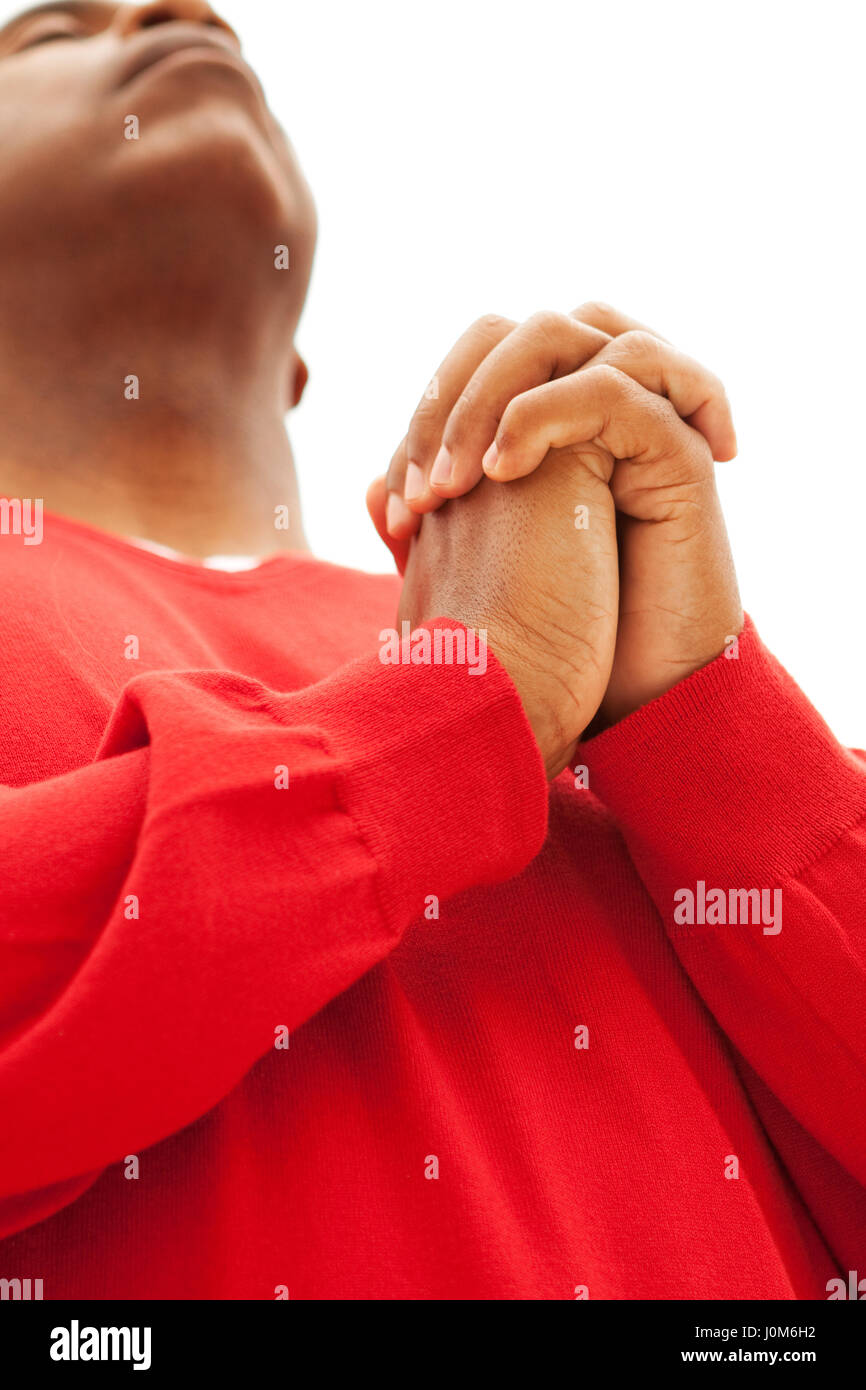 African American man with open arms. Freedom Stock Photo - Alamy