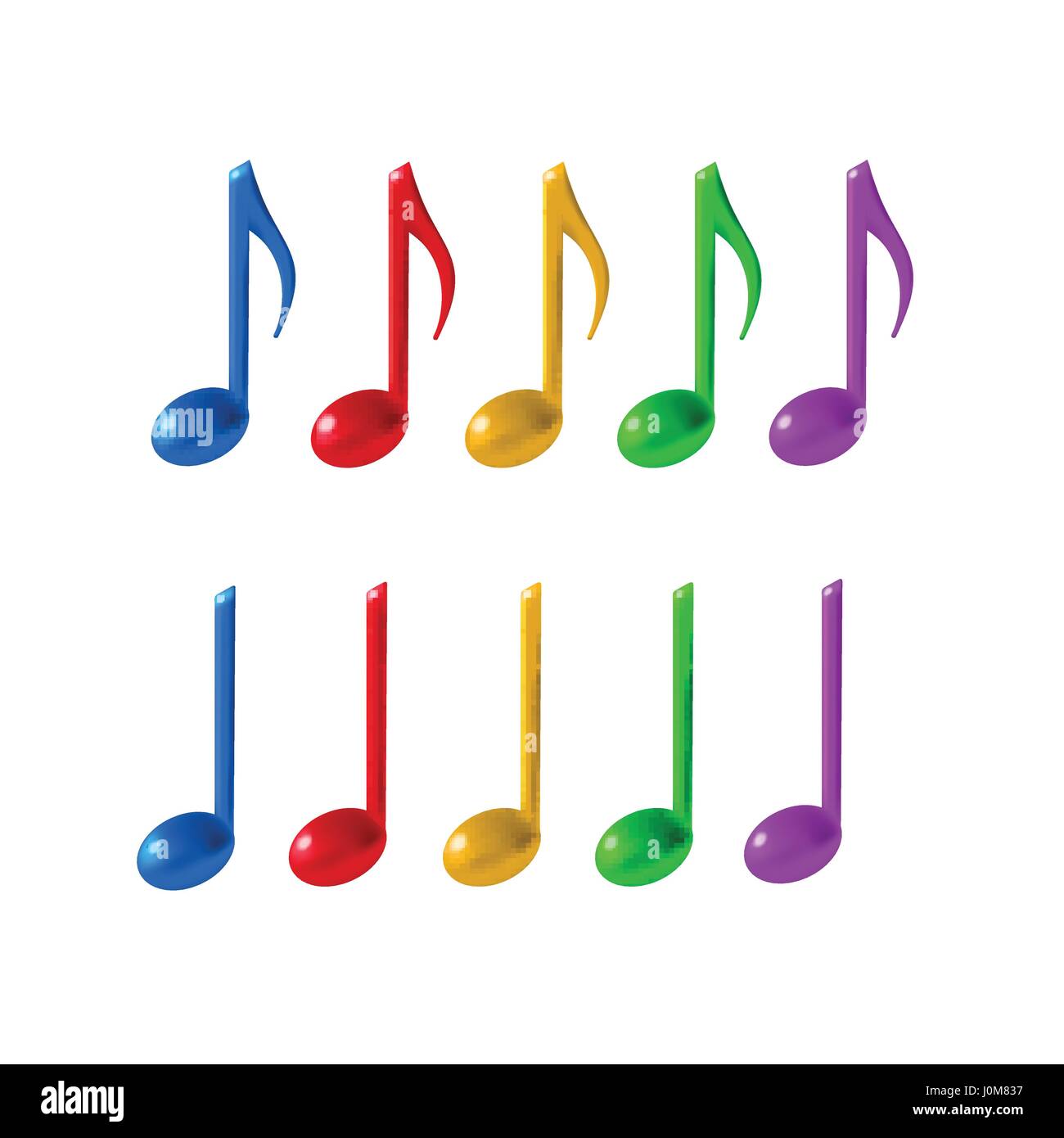 Music note vector Stock Vector Image & Art - Alamy