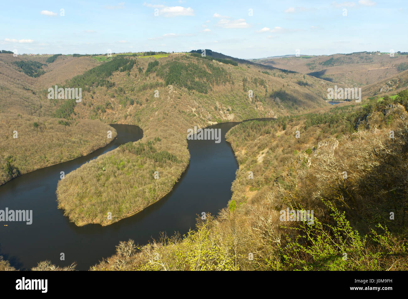 Meandre de Queuille, Auvergne, Central France Stock Photo - Alamy