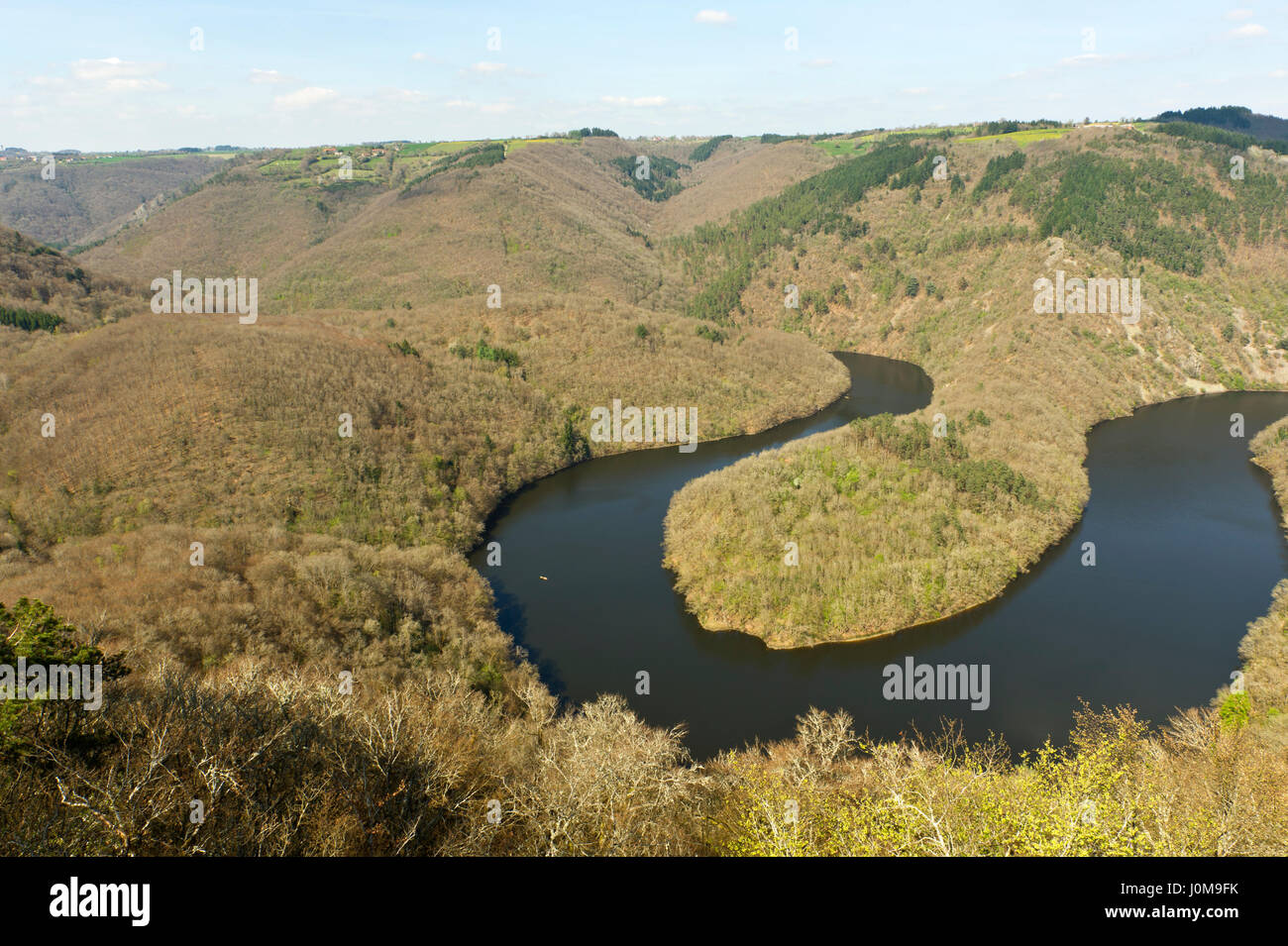 Meandre de Queuille, Auvergne, Central France Stock Photo - Alamy