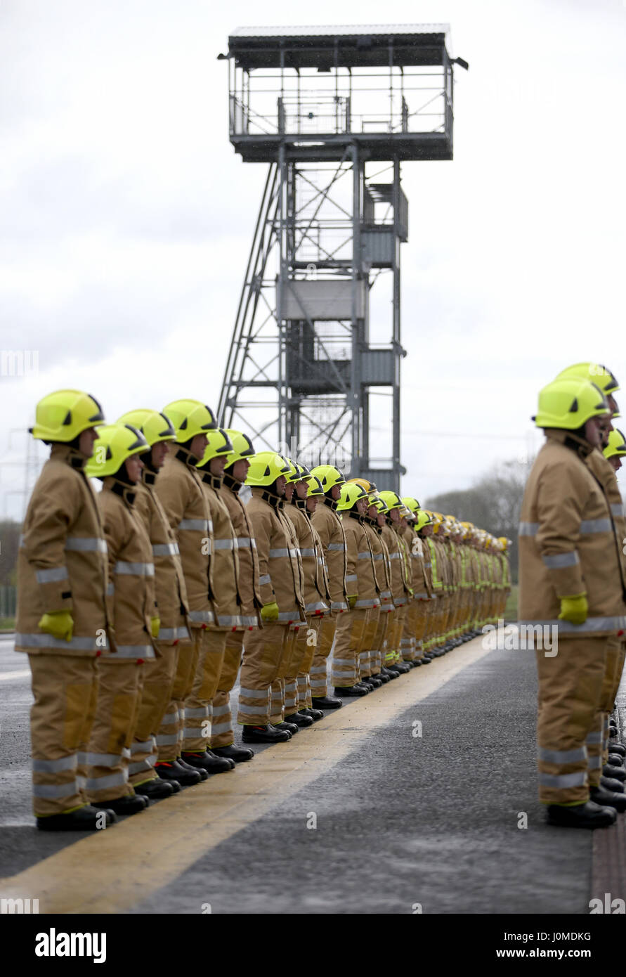 101 new full-time firefighters who have graduated in a special ceremony ...