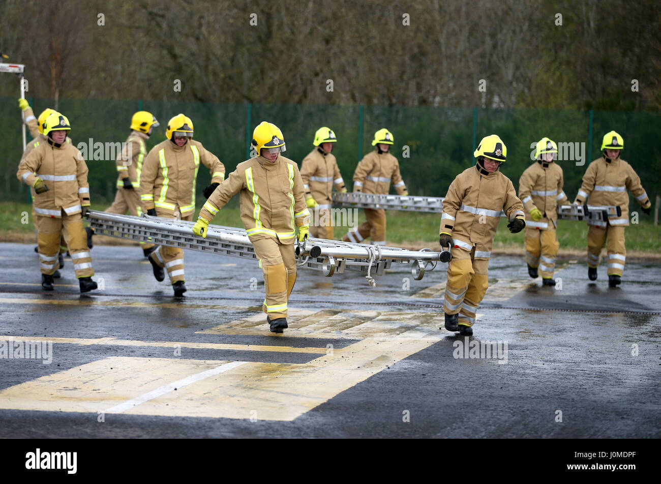 Fire ladder drill hi-res stock photography and images - Alamy