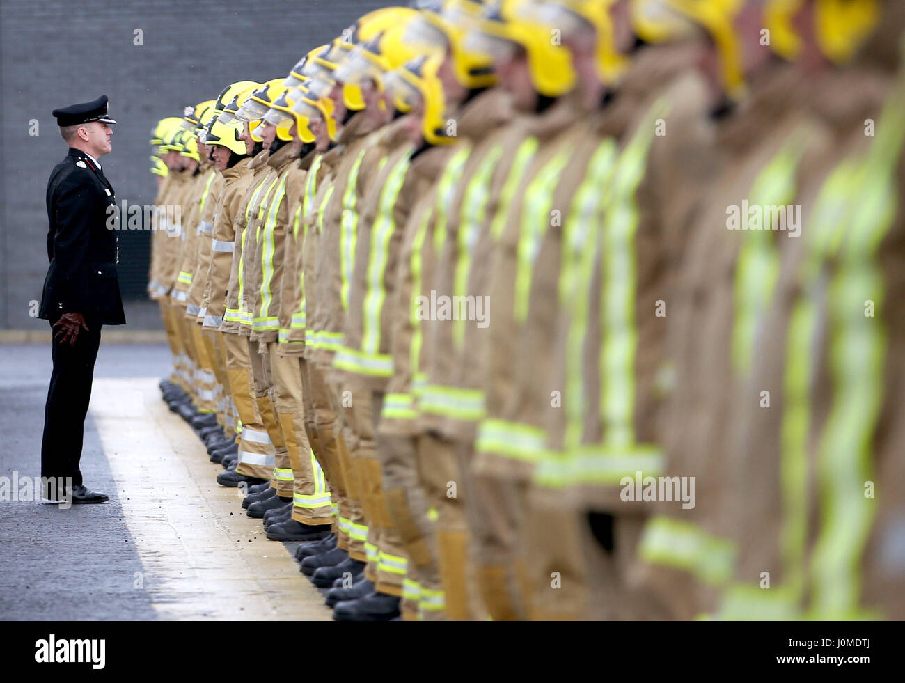 Assistant Chief Officer Lewis Ramsay inspects some of the 101 new full ...