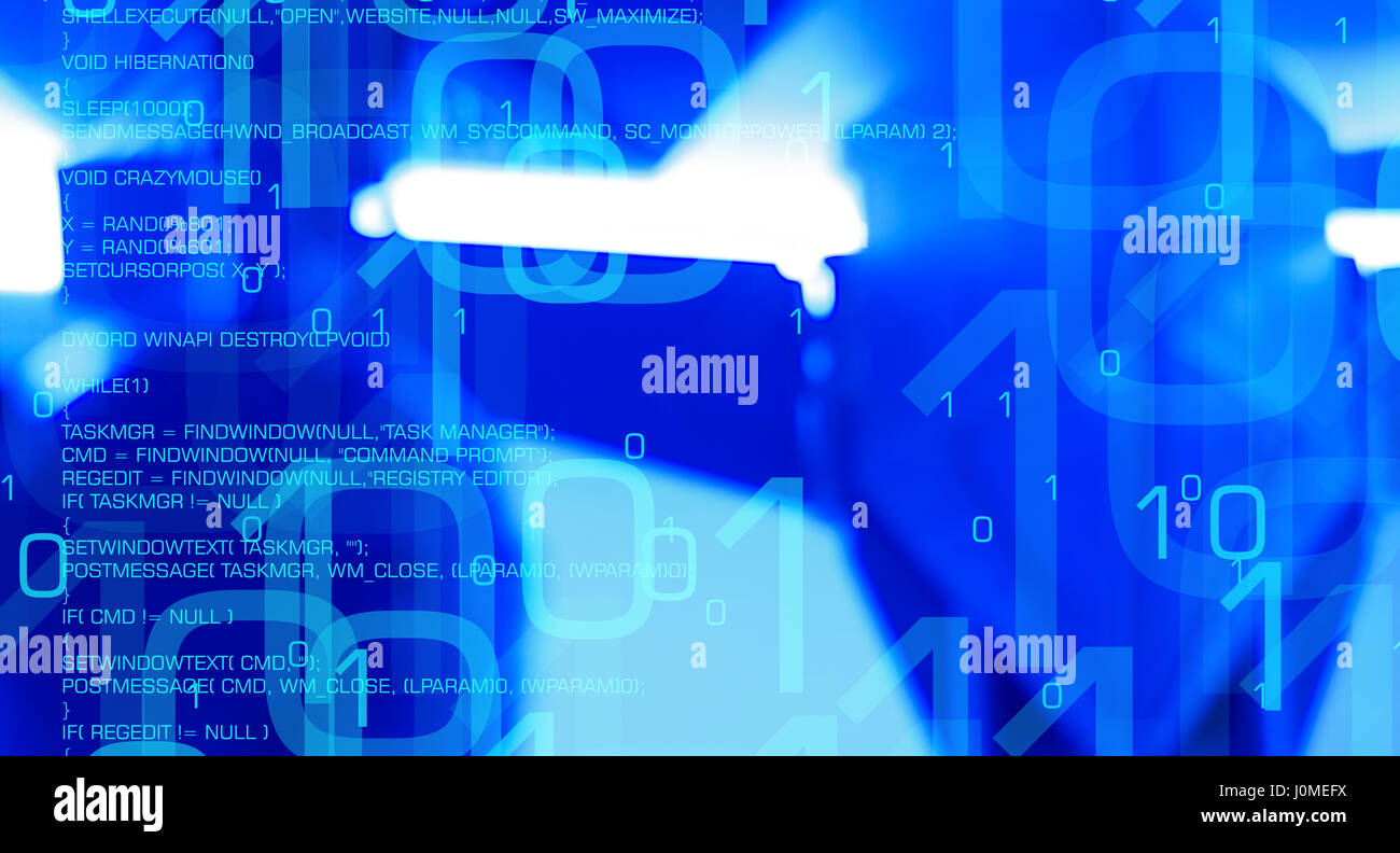 Computer security big data attack, cyber crime backgrounds Stock Photo ...