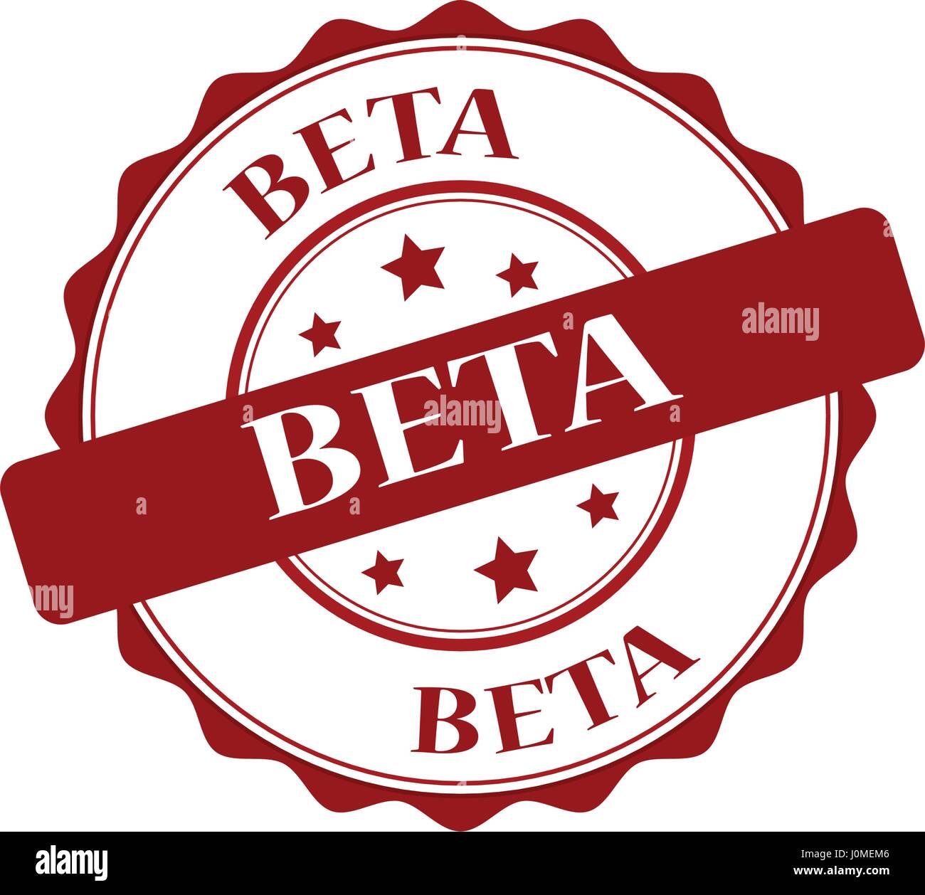 Beta red stamp illustration Stock Vector Image & Art - Alamy