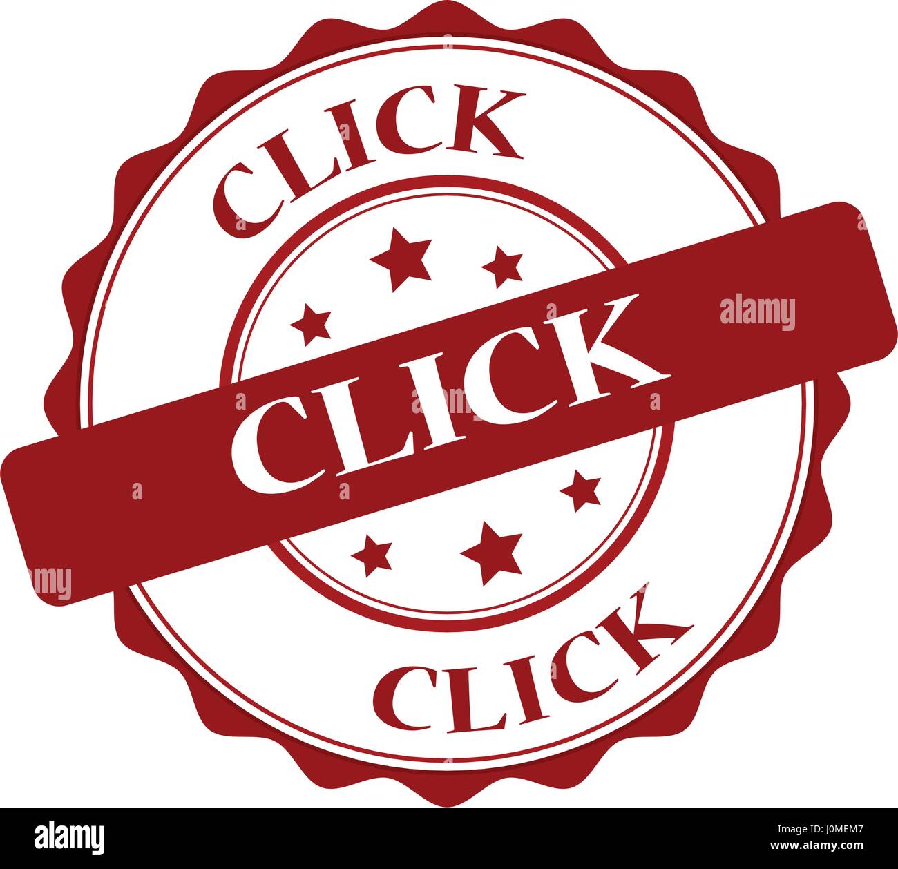 Click red stamp illustration Stock Vector Image & Art - Alamy