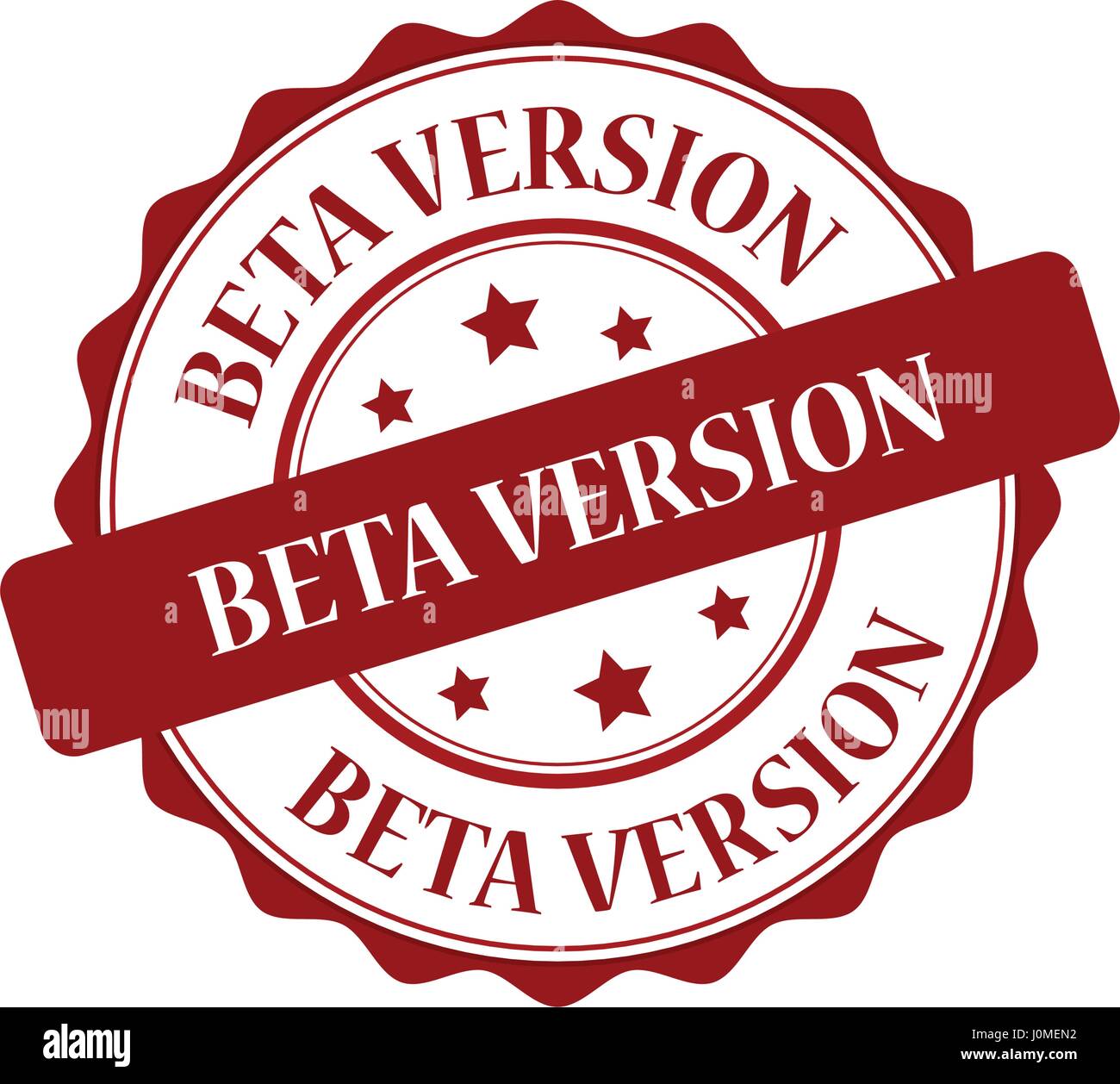 Beta version red stamp illustration Stock Vector Image & Art - Alamy