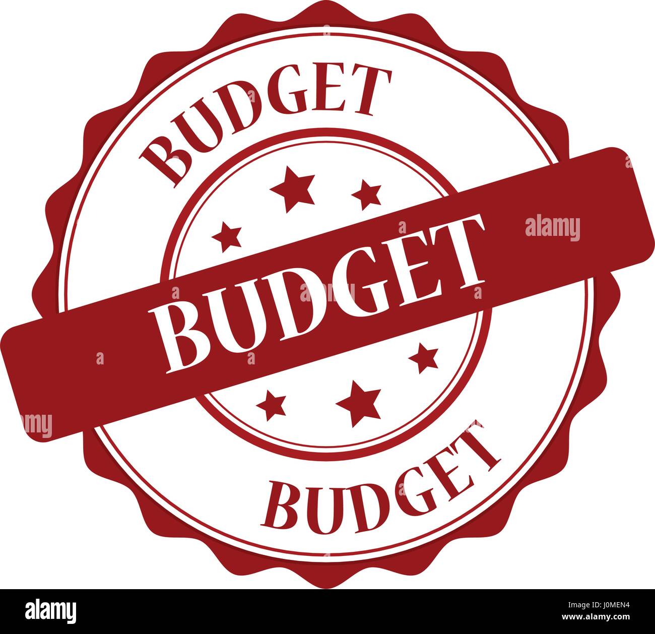 Budget red stamp illustration Stock Vector Image & Art - Alamy