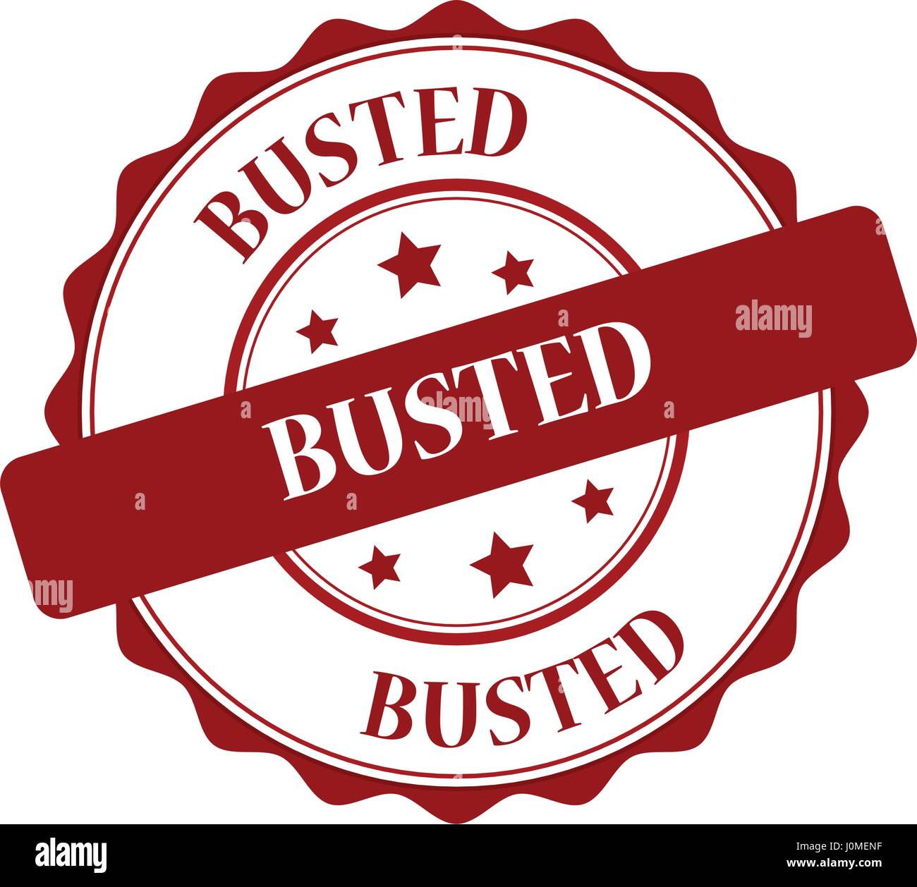 Busted red stamp illustration Stock Vector Image & Art - Alamy