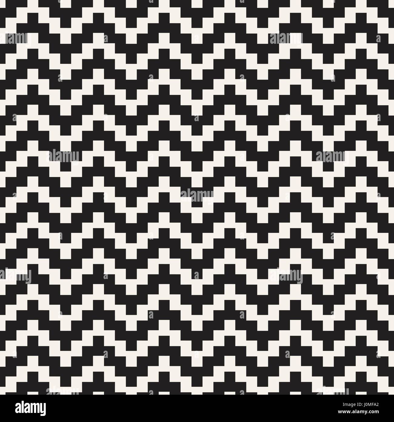 Repeatable geometric grid texture. Vector seamless mesh pattern. Monochrome zigzag edgy lines ...