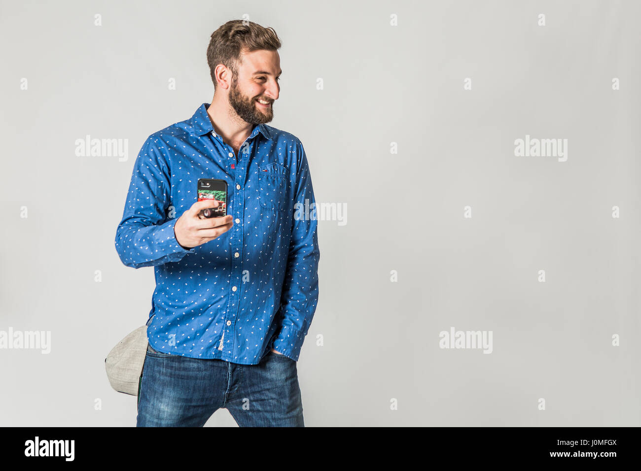 Mobile phone funny addiction hi-res stock photography and images - Alamy
