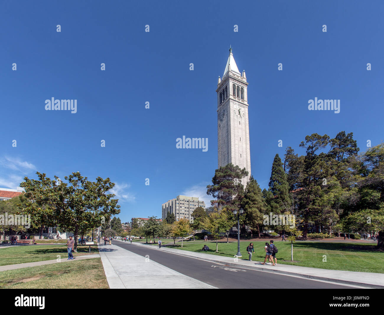 The campus of the University of California at Berkeley, California. The ...