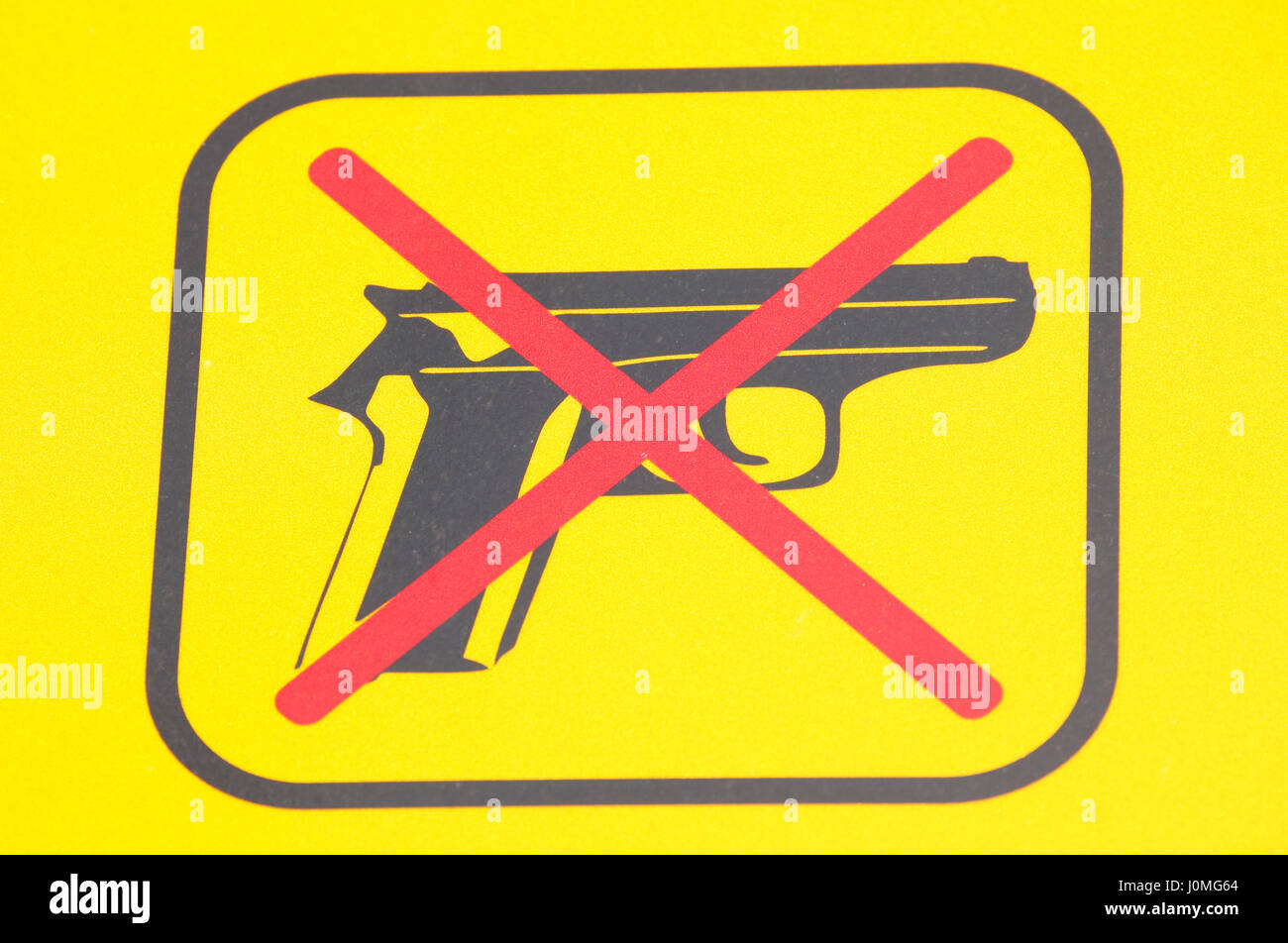 Sign Weapon ban Stock Photo - Alamy