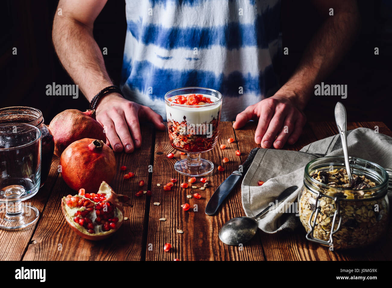 Cooked Dessert with Ingredients. Series on Prepare Healthy Dessert with ...