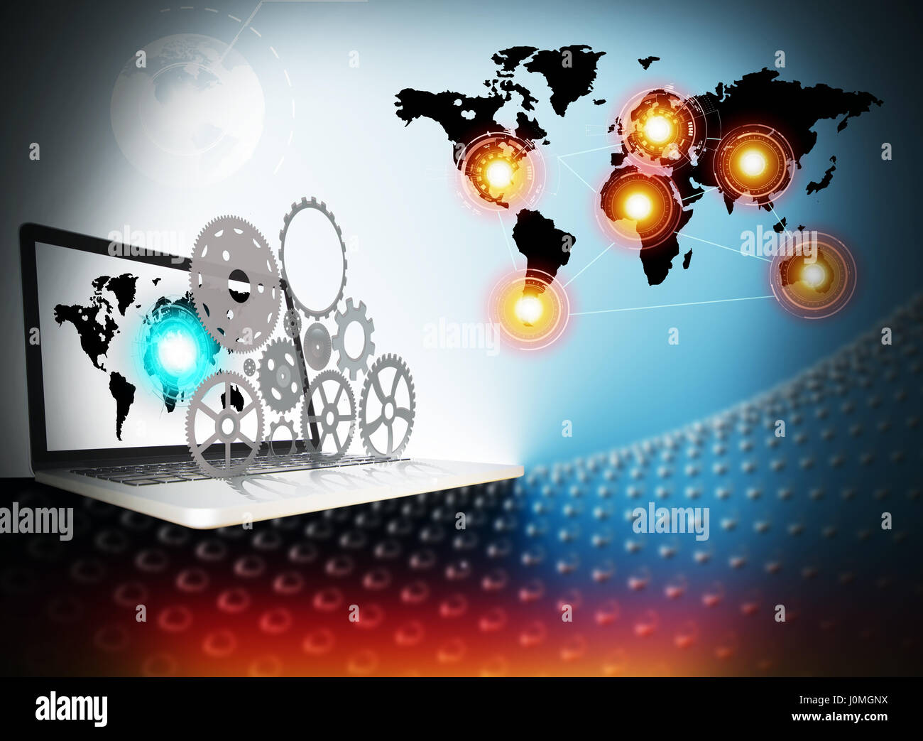 Business background of gears Stock Photo - Alamy