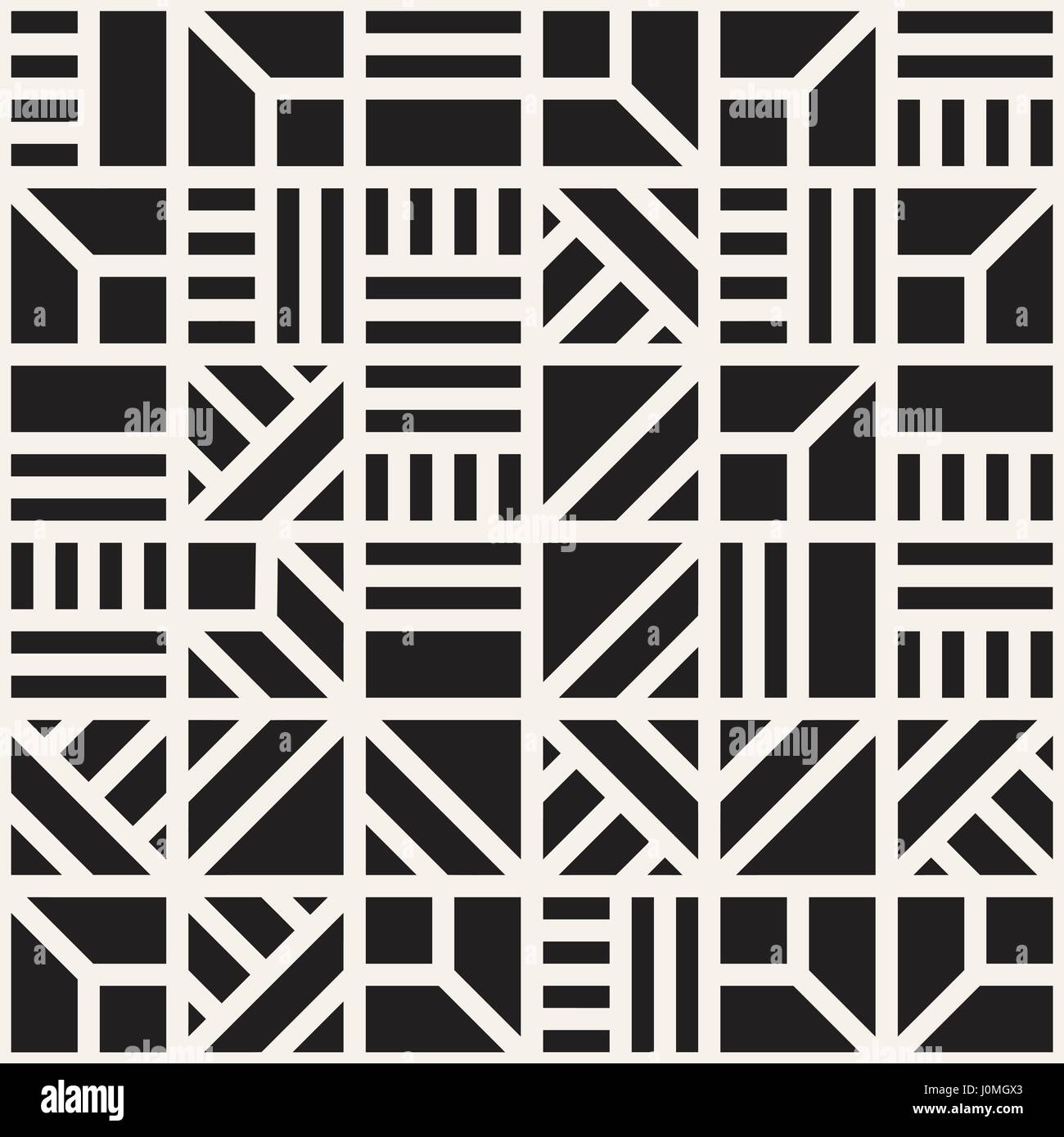 Vector seamless pattern. Mesh repeating texture. Linear grid with chaotic shapes. Stylish ...