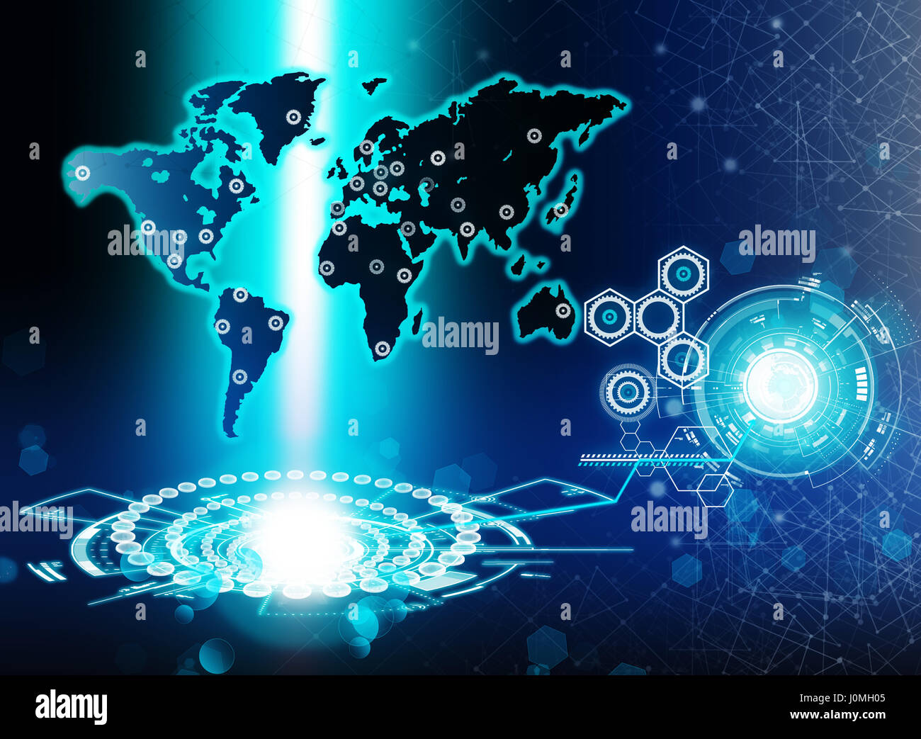 World of connected technology Stock Photo - Alamy