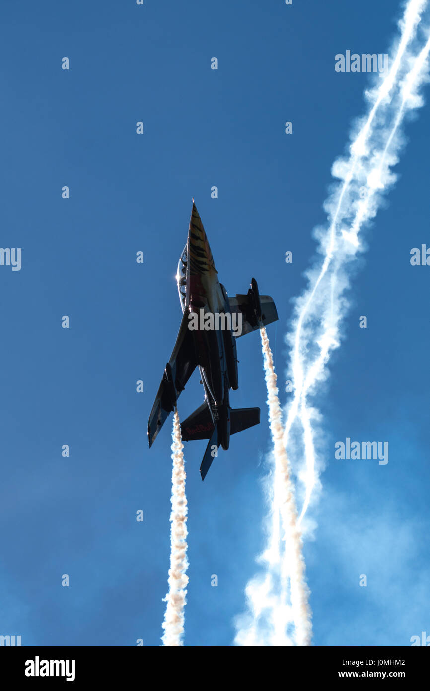 Red bull jet performing hi-res stock photography and images - Alamy