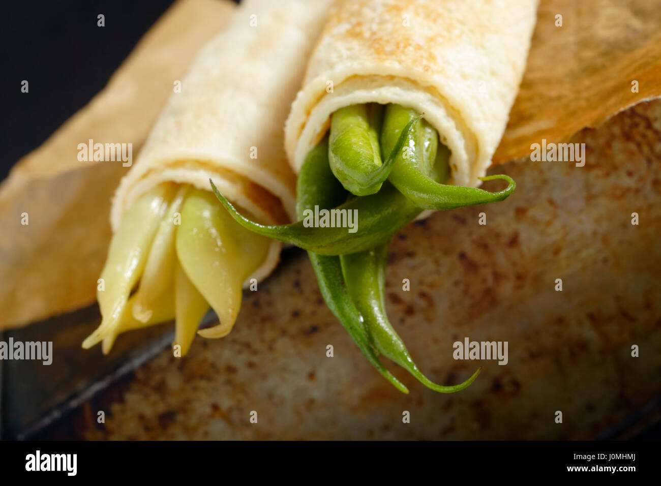 Wrapped Pancake High Resolution Stock Photography and Images - Alamy