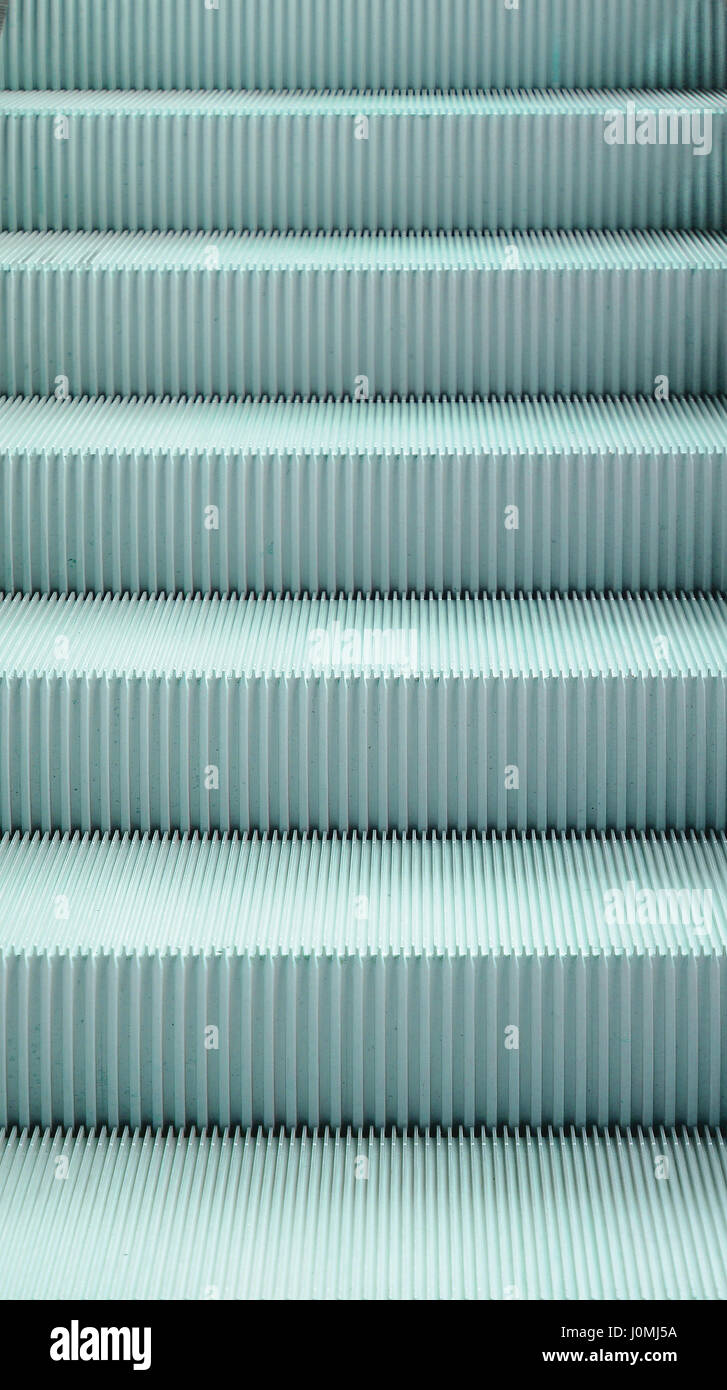 Light blue escalator pattern, close-up step, texture Stock Photo - Alamy