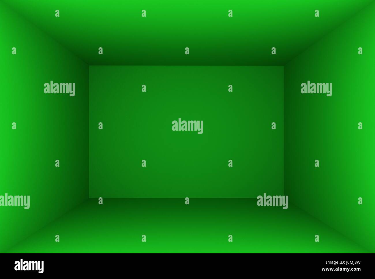 3D Rendering green Empty room, illustration Stock Photo - Alamy