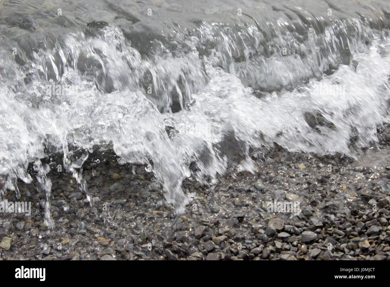 spray blown from waves of a lake, taken in early spring Stock Photo - Alamy