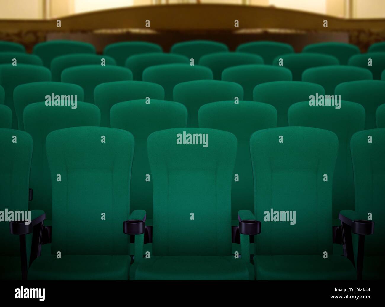 Row of Theater Seats Stock Photo - Alamy