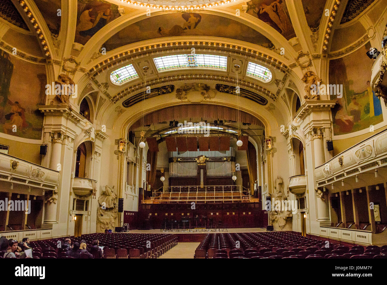 Smetana Hall is the largest area of the Municipal House. The name of ...