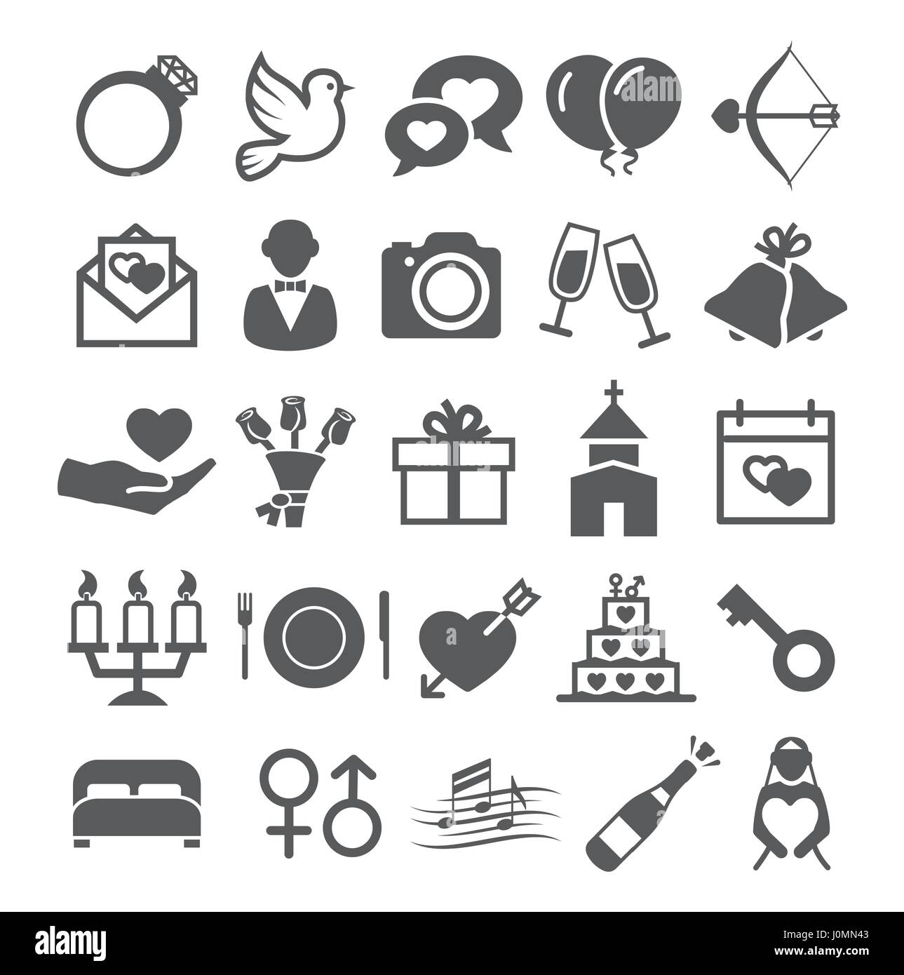 Wedding bouquet flowers gift Stock Vector Images - Alamy