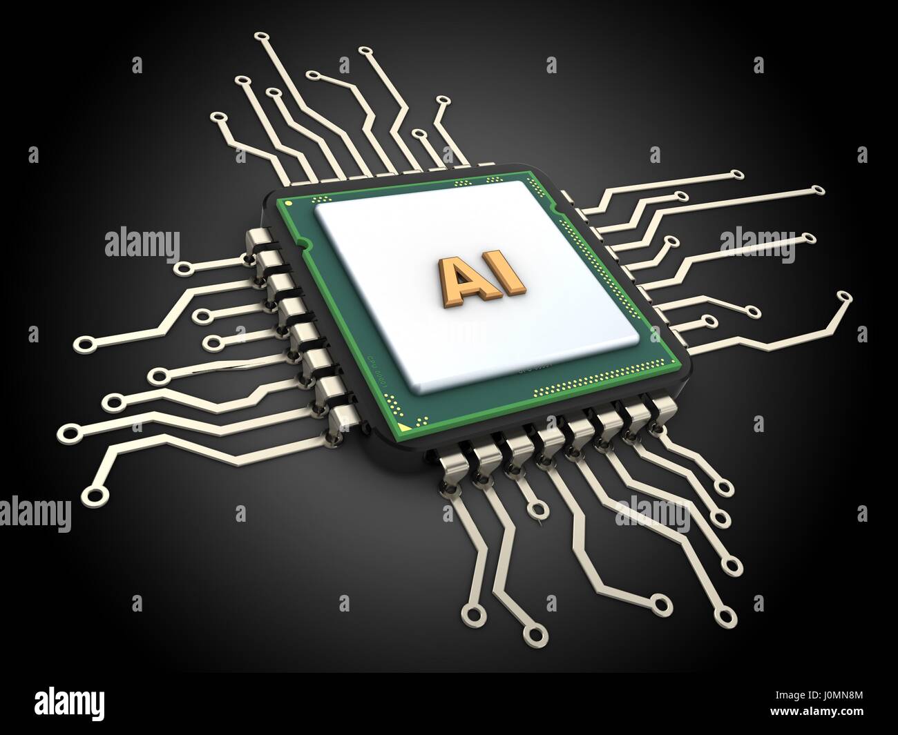 3d illustration of modern computer chip processor Stock Photo - Alamy