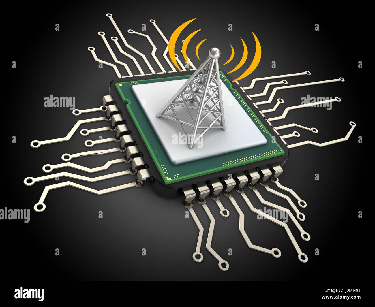 3d illustration of modern computer chip processor Stock Photo - Alamy