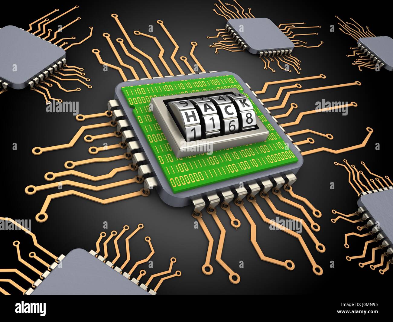 3d illustration of modern computer chip processor Stock Photo - Alamy