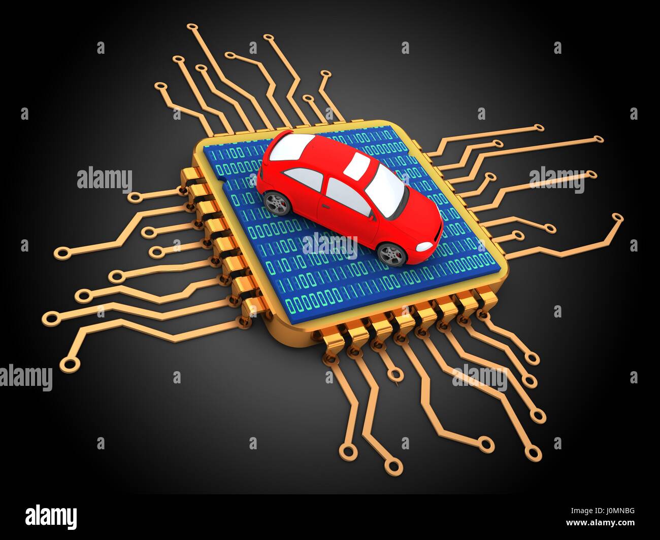 3d illustration of modern computer chip processor Stock Photo - Alamy