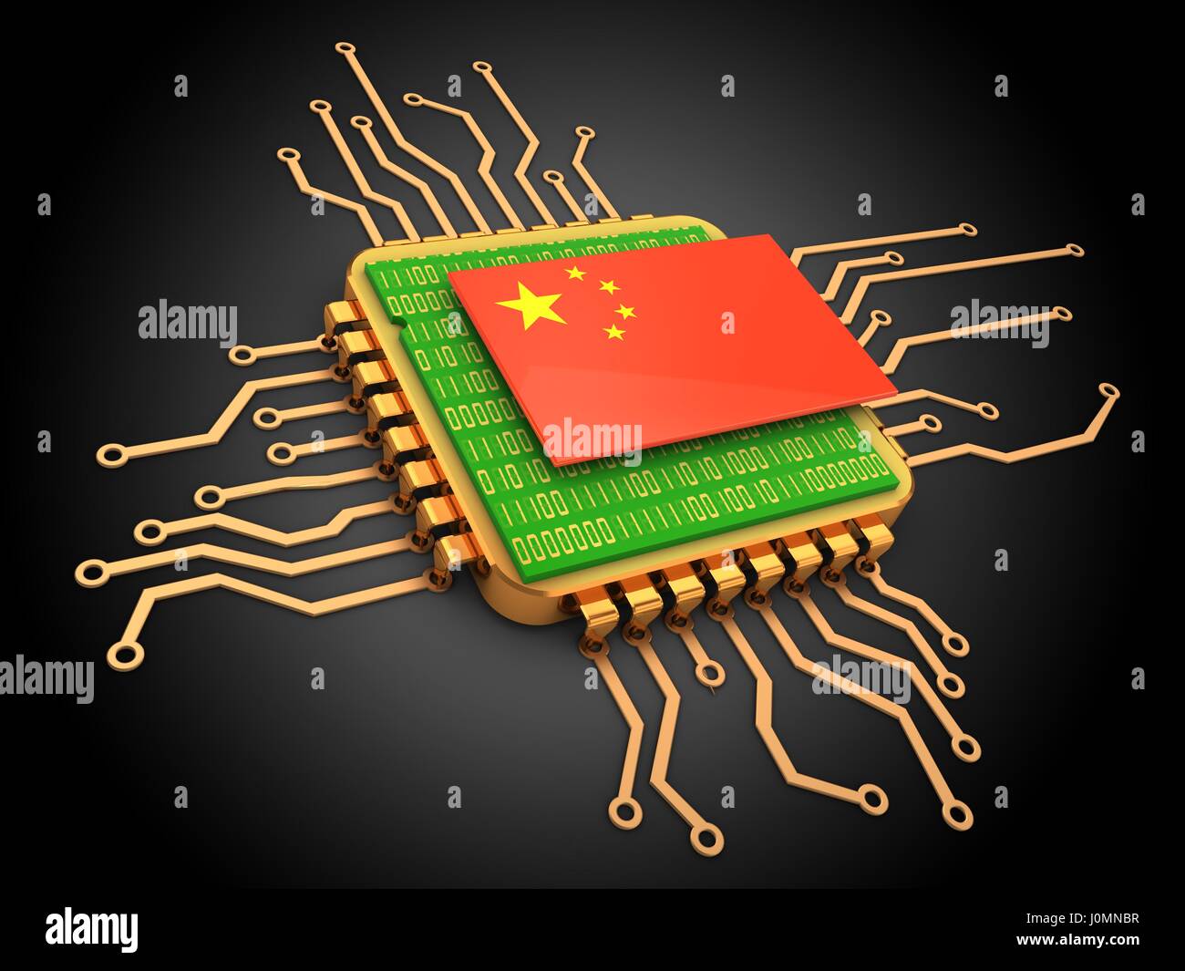 3d illustration of modern computer chip processor Stock Photo - Alamy