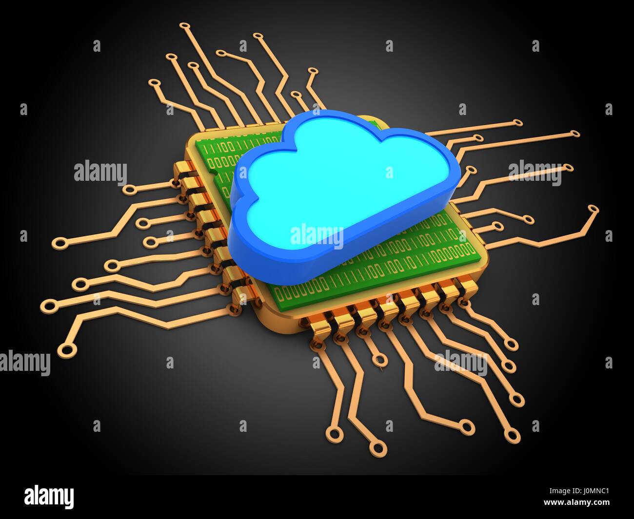3d illustration of modern computer chip processor Stock Photo - Alamy