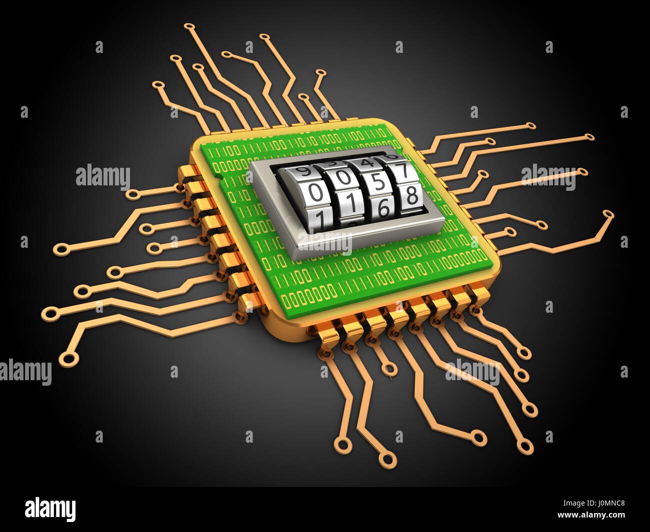 3d illustration of modern computer chip processor Stock Photo - Alamy