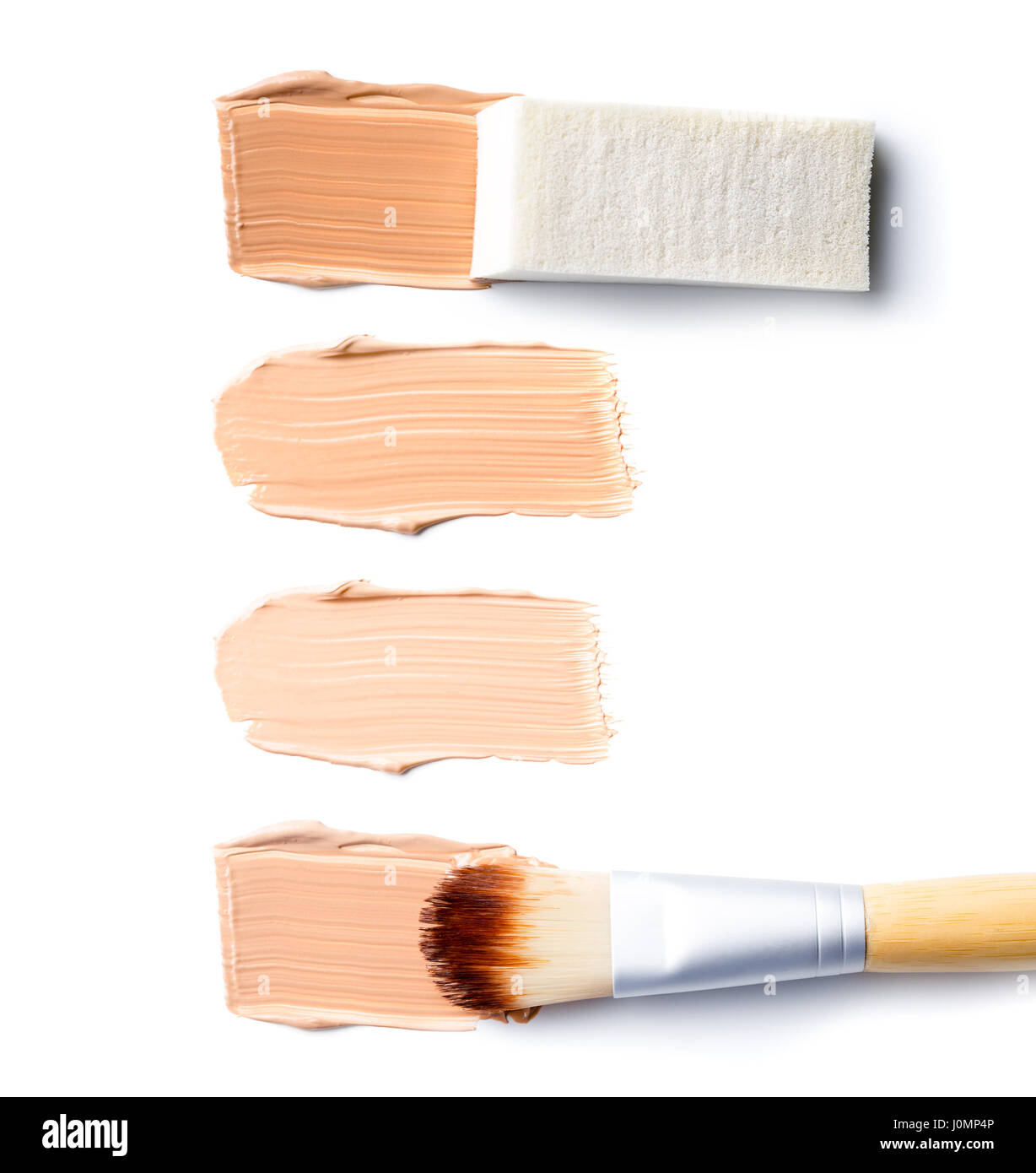 liquid powder makeup beauty isolated on white Stock Photo - Alamy