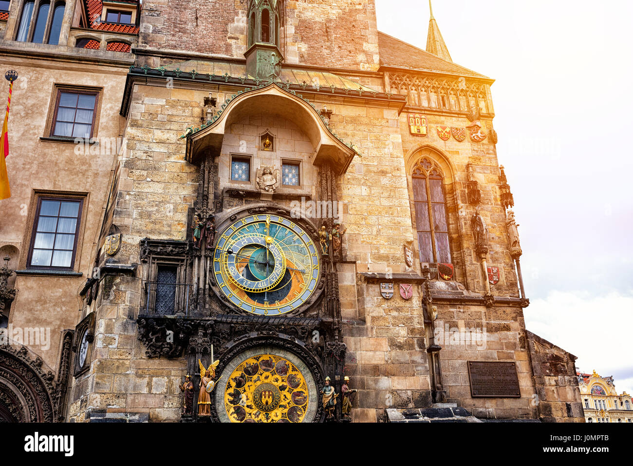 Old astronomical clock in Prague Stock Photo - Alamy
