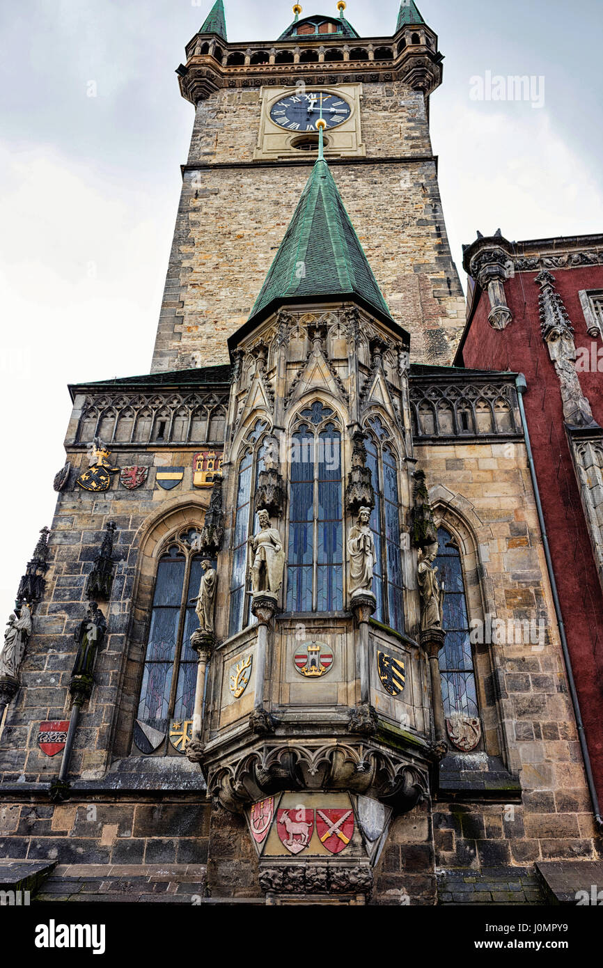 Side view of church in gothic style in Prague Stock Photo - Alamy