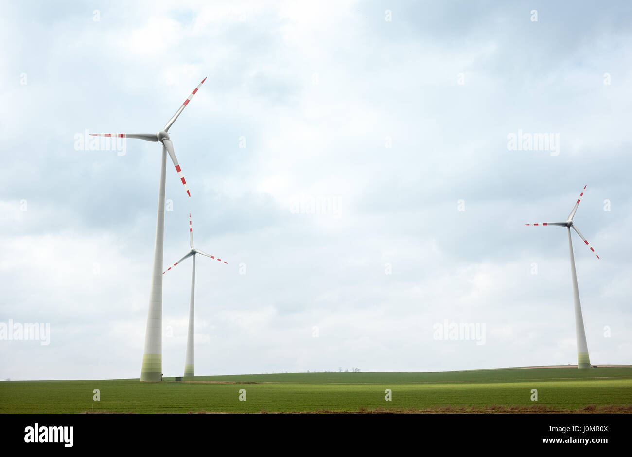 Wind power station on background hi-res stock photography and images ...