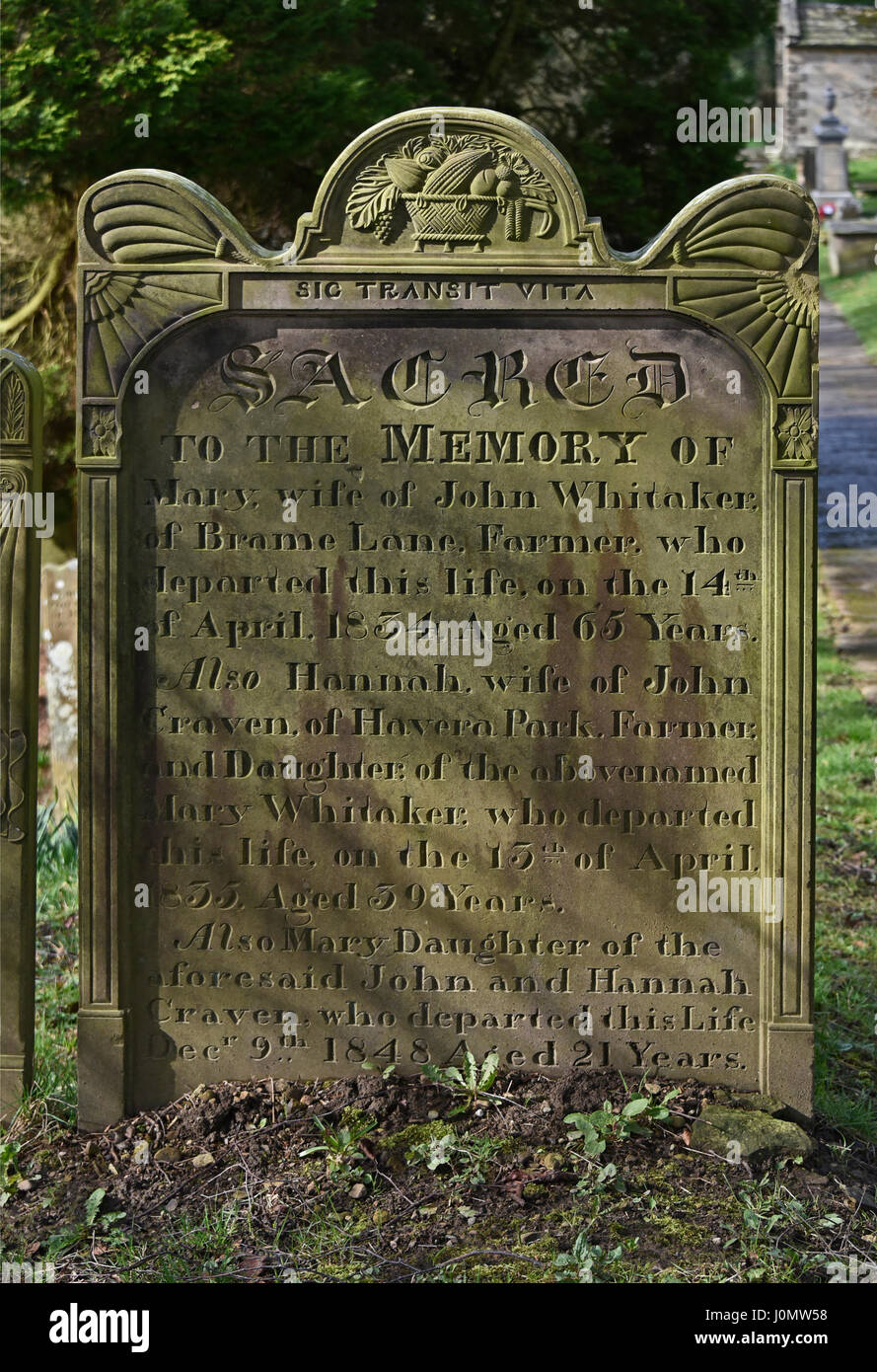 Victorian gravestone. Church of Saint Michael and Saint Lawrence ...