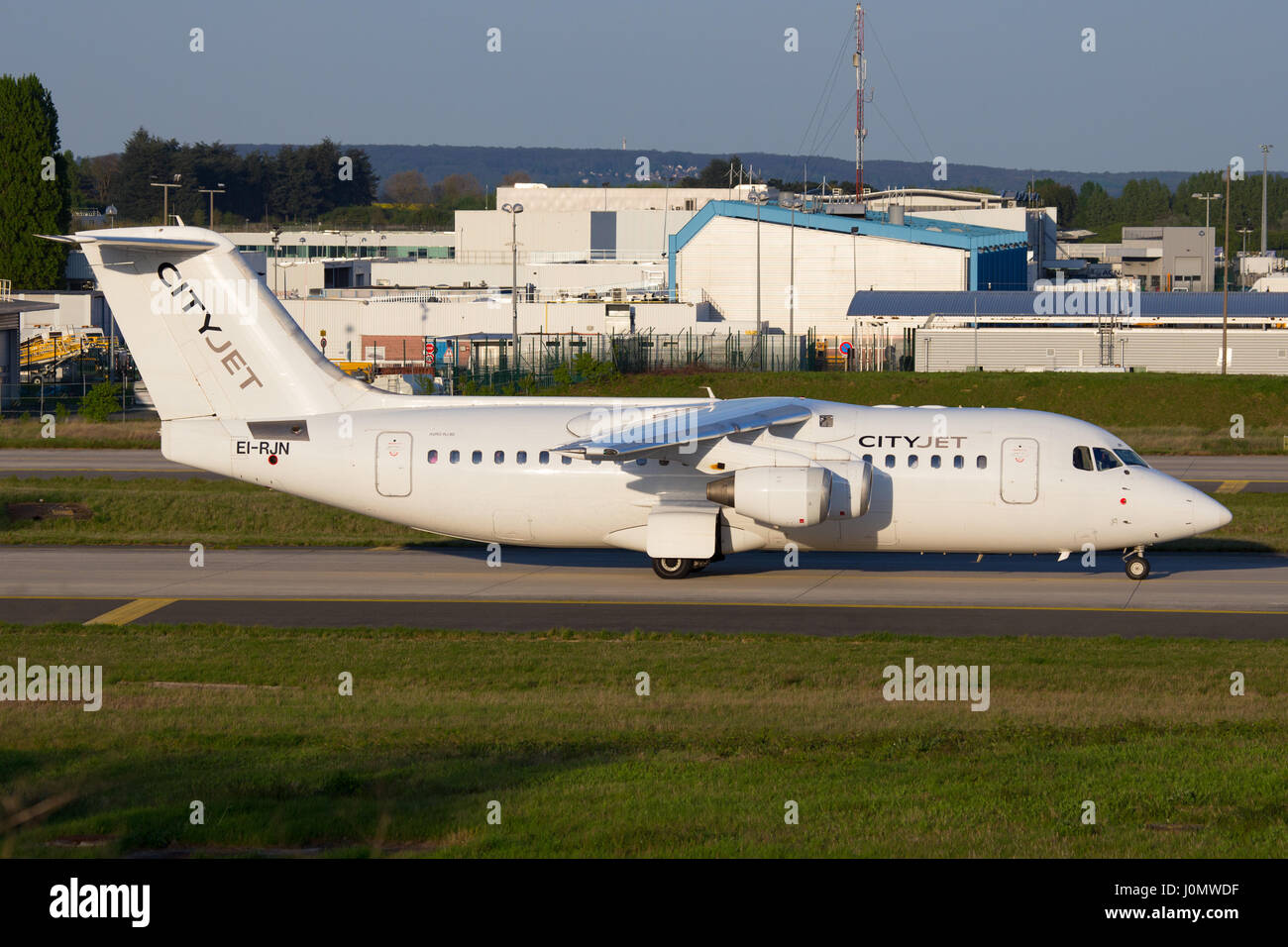 City jet Avro RJ85 Aircraft Image Stock Photo - Alamy