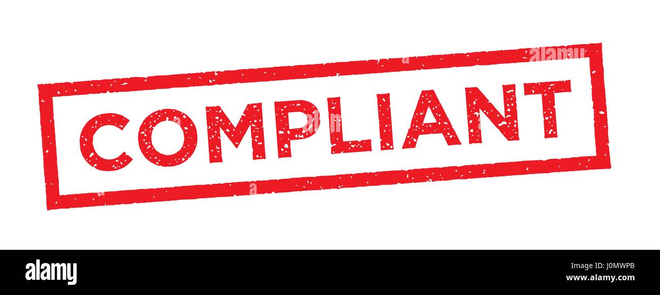 In Compliance Graphic Shows that it Meets Compliant Standards Stock ...