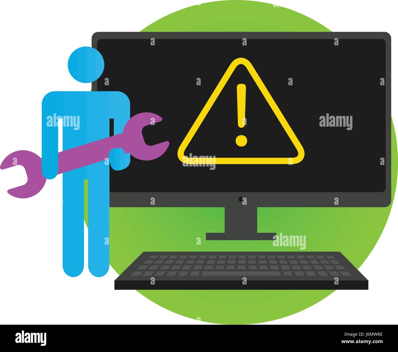 Computer repair scan Stock Vector Images - Alamy